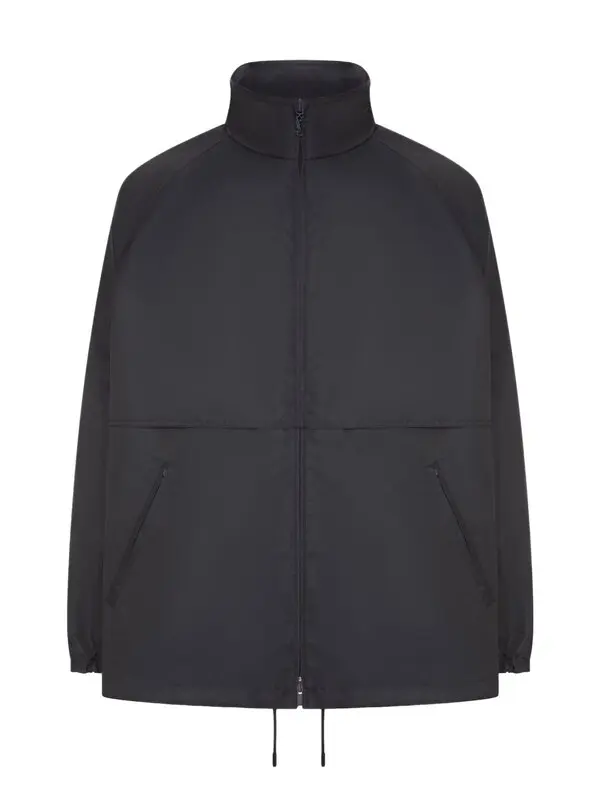 Saint Laurent High Neck Zip-up Jacket - Blue