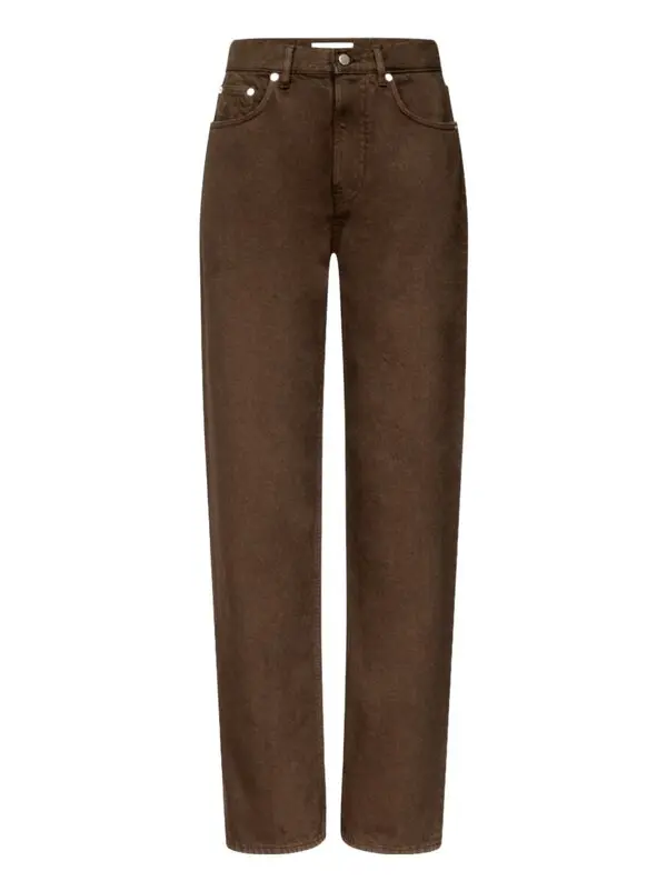 Loulou De Saison Samur Lds Organic Denim Boyfriend Jeans - Brown
