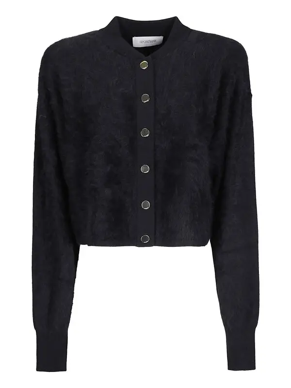 Sportmax Long Sleeve Cardigan - Black