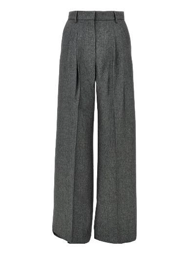 Andamane Casual Trousers With Belt Loops - Black
