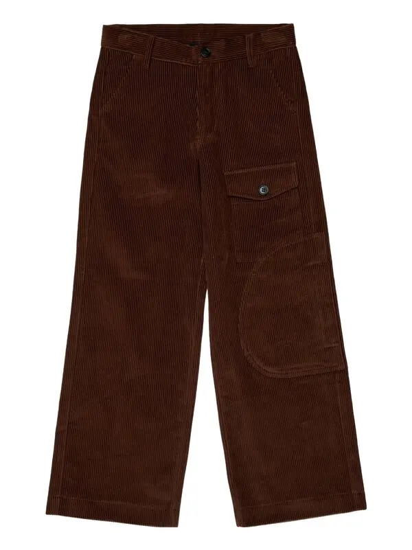 N.21 Cargo Pants Straight Leg, Corduroy - Brown