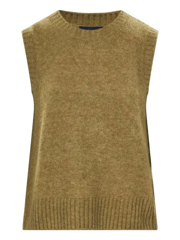 Soeur Ribbed Knit Vest - Green