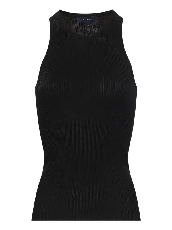 Soeur Ribbed-knit Sleeveless Top - No