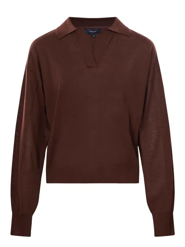 Soeur Fleming Polo Knitted Sweater - No