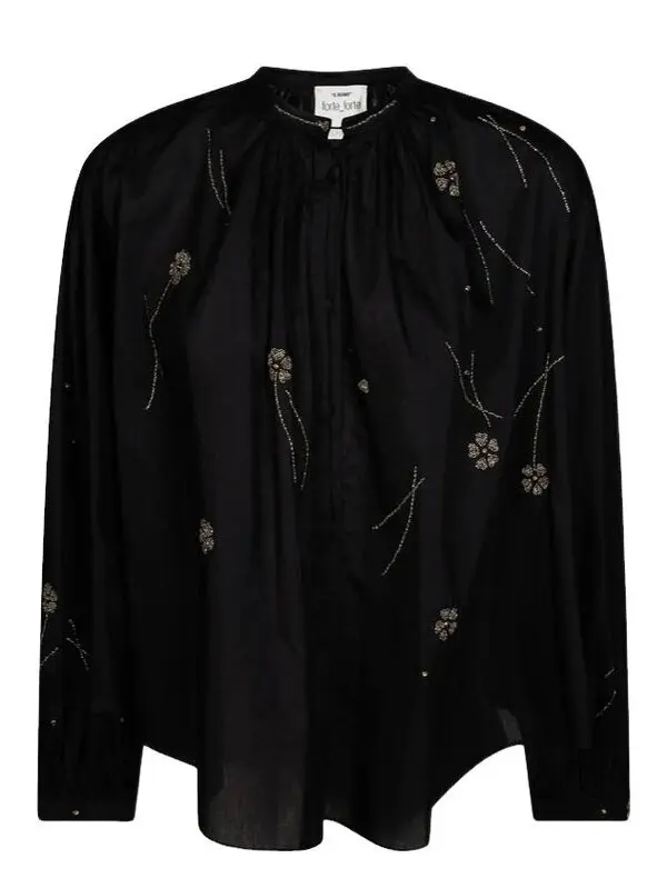 FORTE_FORTE Long-sleeved Shirt - Black