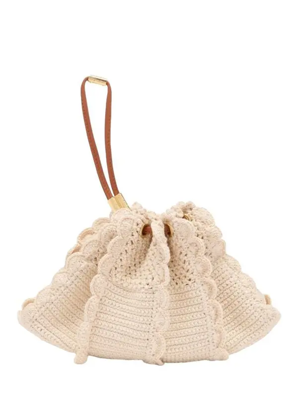 Ulla Johnson Adria Small Crochet Crossbody - Shell Color