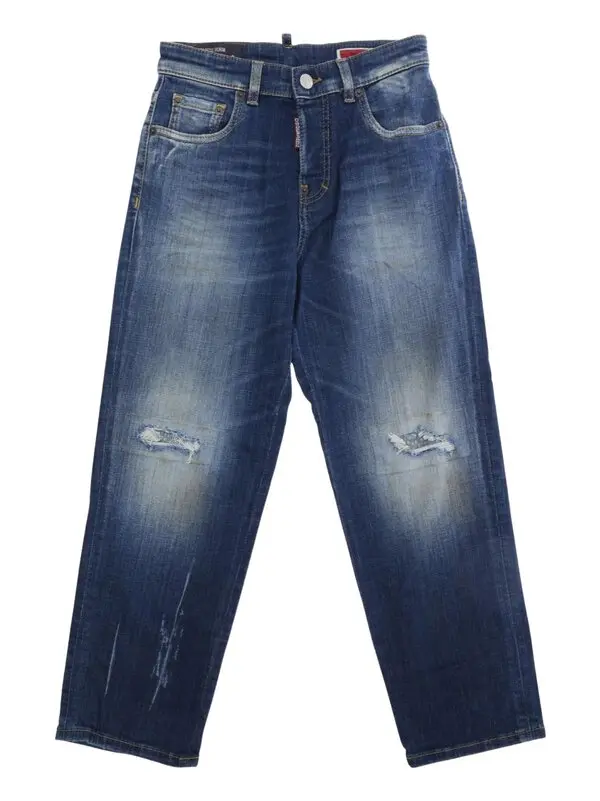 Dsquared2 Relaxed Fit Athletic Jeans - Blue