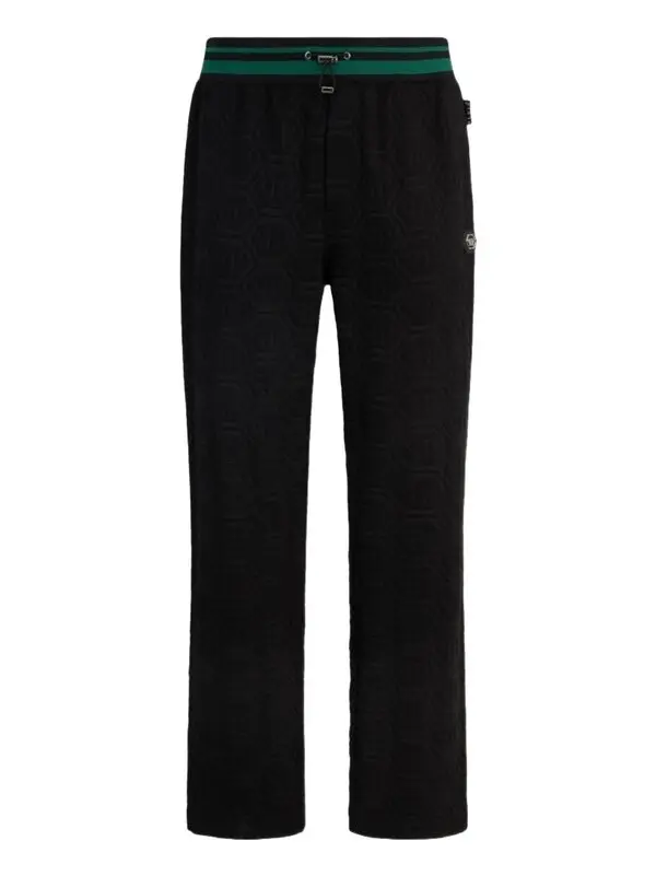 Philipp Plein Jacquard Monogram Track Pants - Black