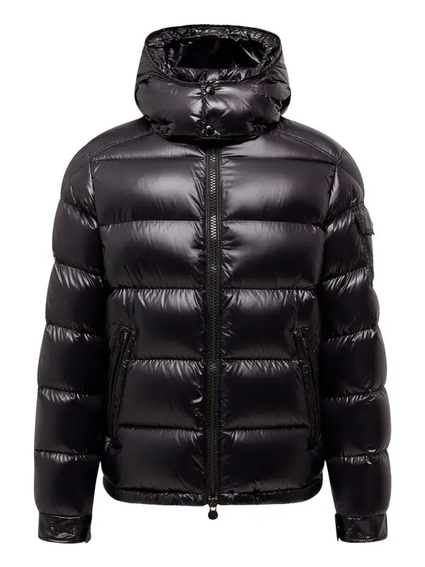 Moncler Maya Hooded Short Down Jacket - Black