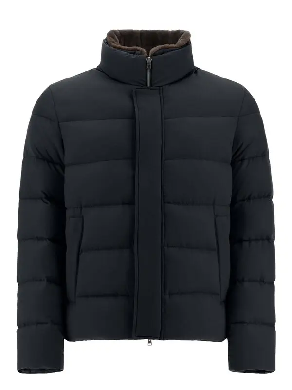 Herno High-neck Padded Coat - Black