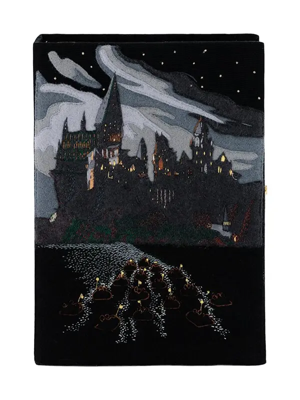 OLYMPIA LE-TAN A Night At Hogwarts Clutch - Black