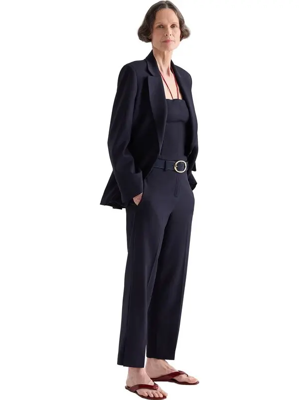 TWP Roberts Pant In Italian Wool Twill - Midnight