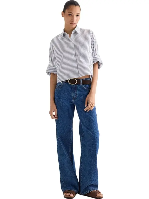 TWP New Straight Jeans In Heavy Denim - Paris