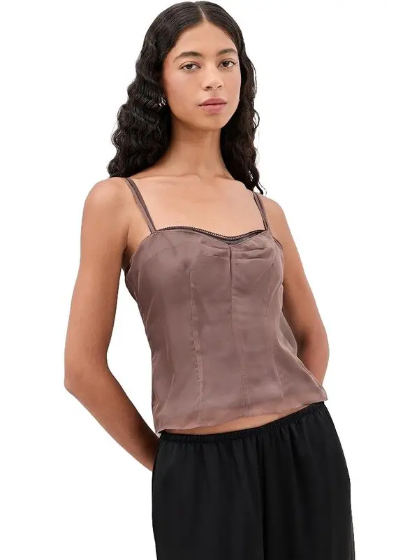 REFORMATION Fifer Top - Smoke