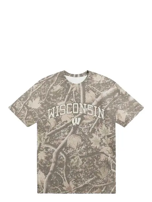 USCAPE APPAREL Wisconsin Badgers Back Bay Heavyweight T-shirt - Camo