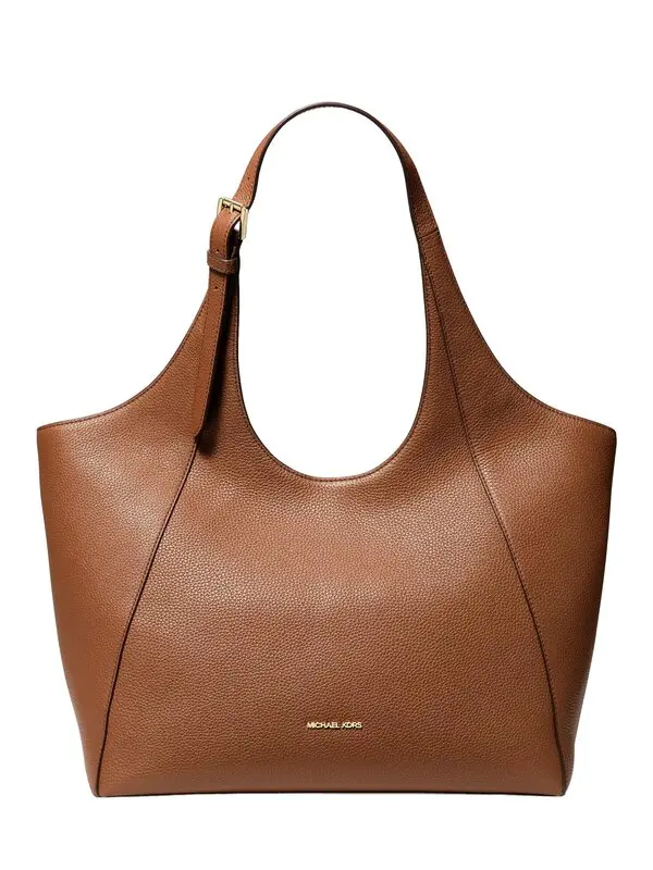 Michael Kors Bernie Large Pebbled Leather Tote Bag - Brown