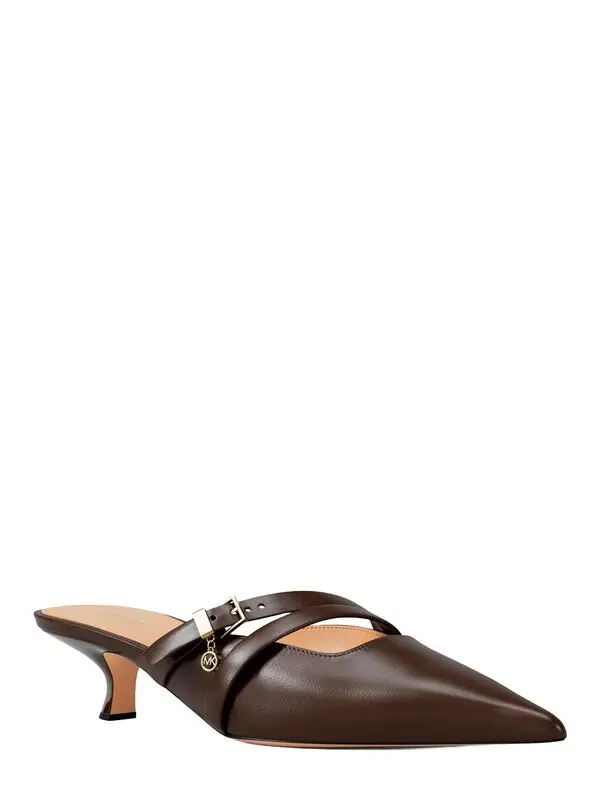 Michael Kors Yvette Kitten Mule - Brown