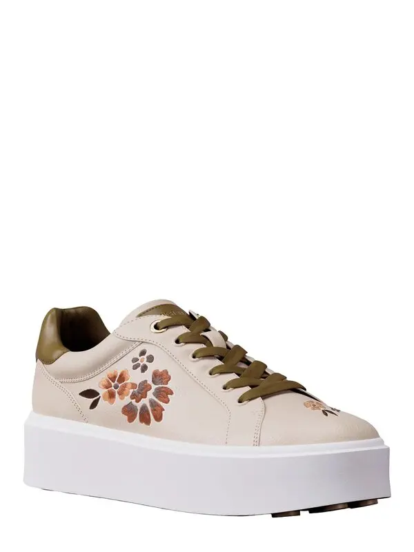 Michael Kors Romey Embellished Platform Sneaker - Cream