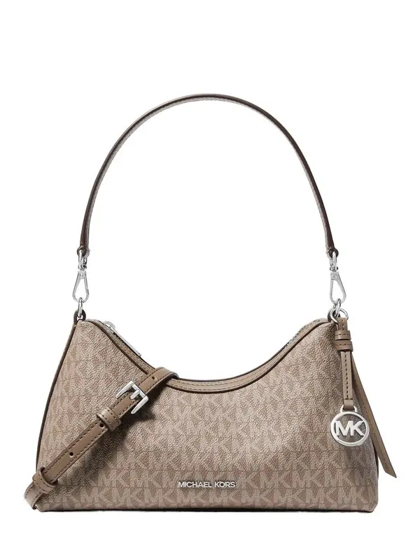 Michael Kors Sammy Small Signature Logo Convertible Crossbody Bag - Grey