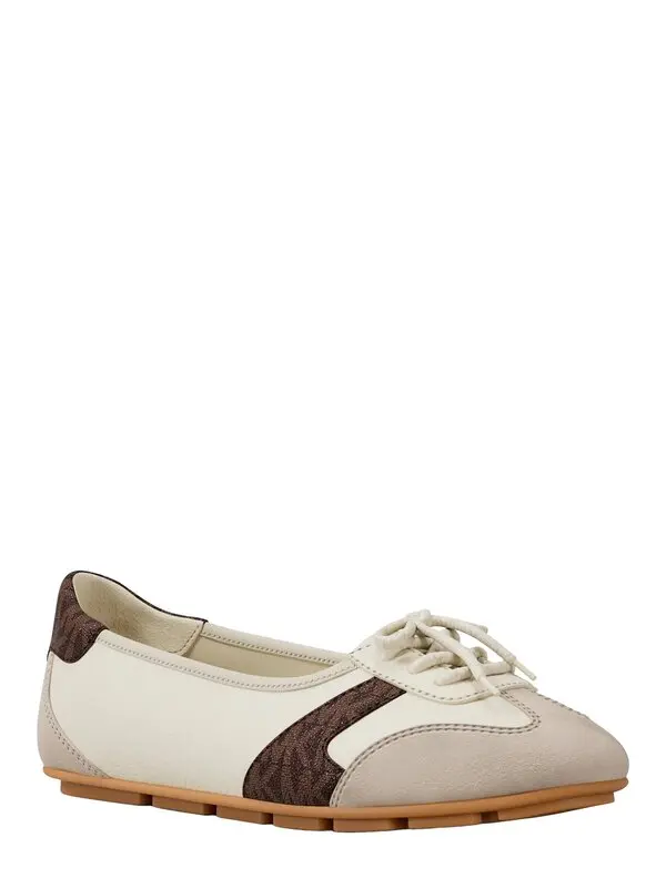 Michael Kors Brielle Signature Logo Trim Sneakerina - Brown