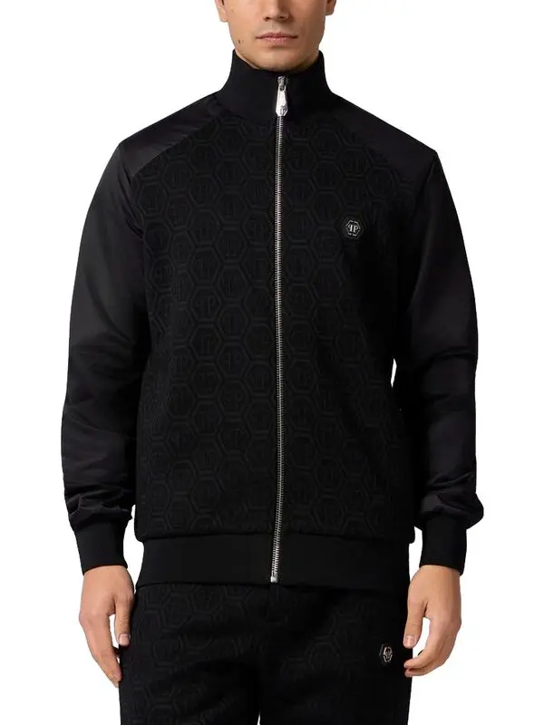 Philipp Plein Composed Tracksuit Jacket Monogram Monogram - Black