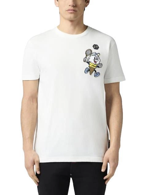 Philipp Plein Round Neck T-shirt Gelato Monsters - Offwhite
