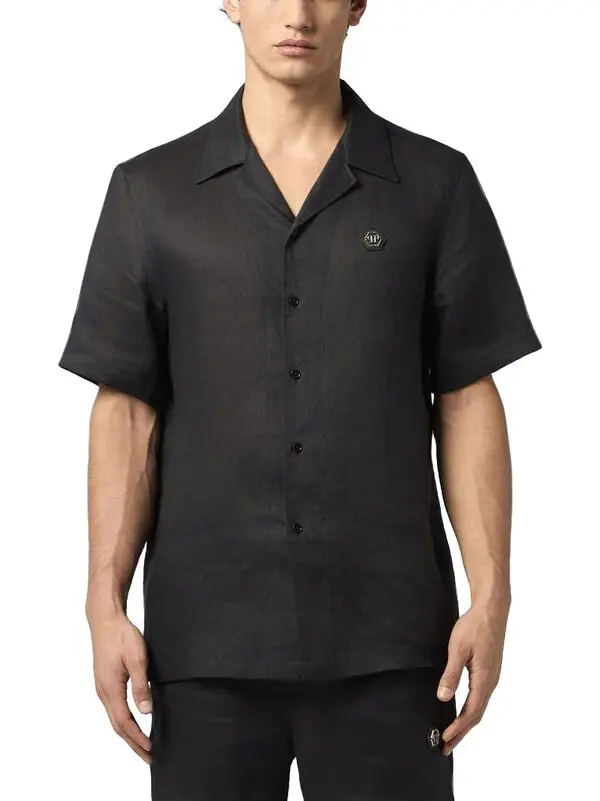 Philipp Plein Bowling Shirt Basic - Black