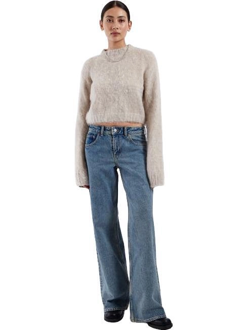 DR. DENIM Moira Sweater - Brushed Silver Lining