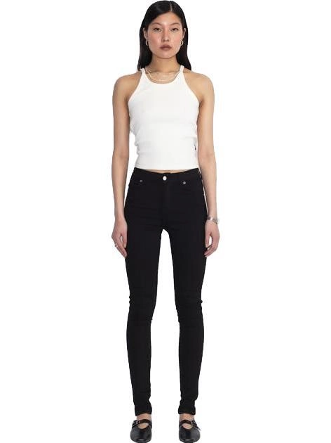 DR. DENIM Lexy Petite High Stretch Skinny Jeans - Black