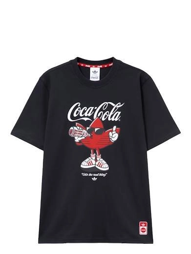 Adidas X Cocacola Classic Sport Graphic Treffie T-shirt - Black
