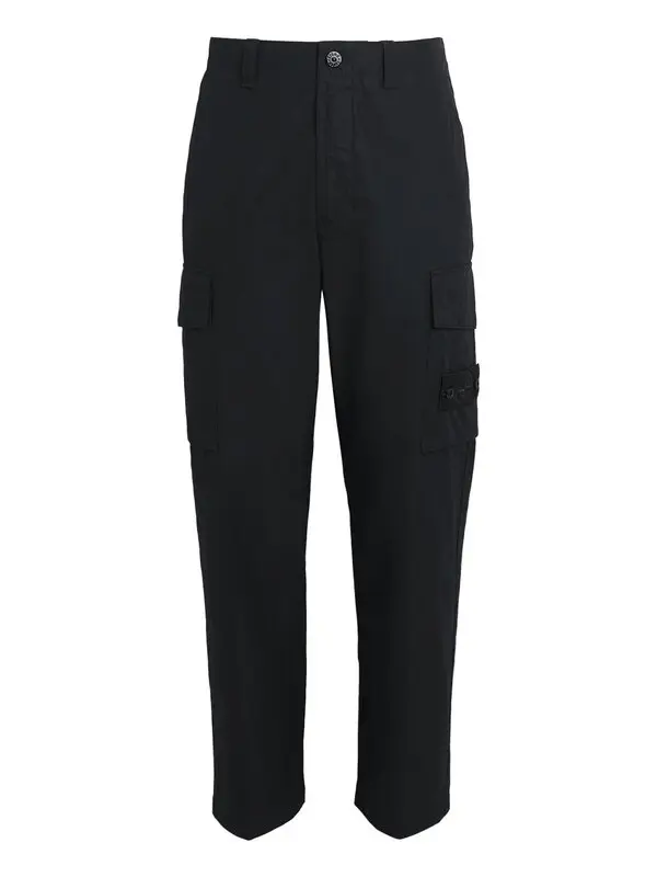 Stone Island Ghost Cargo Trousers - Black