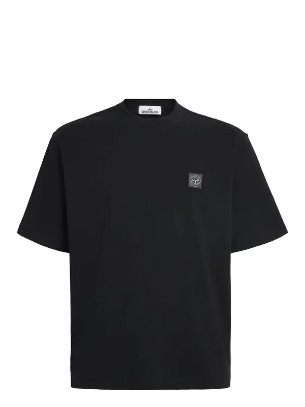 Stone Island Organic Cotton Ghost T-shirt - Black