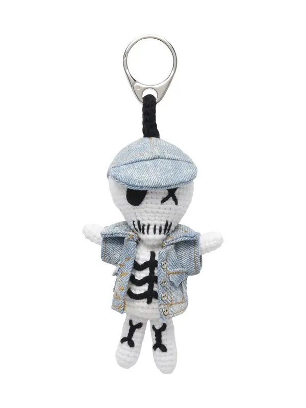 Alexander McQueen The Doll Denim Bag Charm - Gold