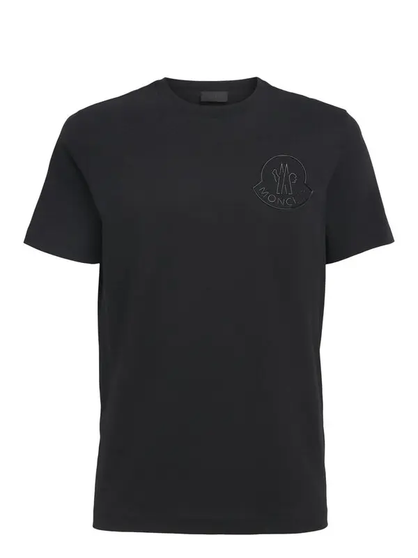 Moncler Cotton Logo T-shirt - Black