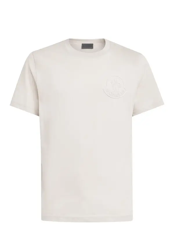 Moncler Cotton Logo T-shirt - Beige