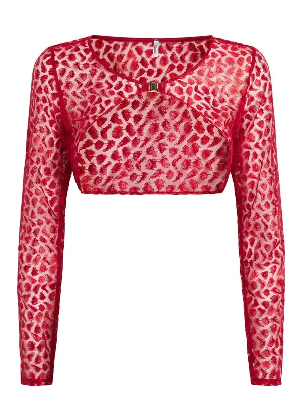 AUBADE Crazy In Love Bolero Top - Red