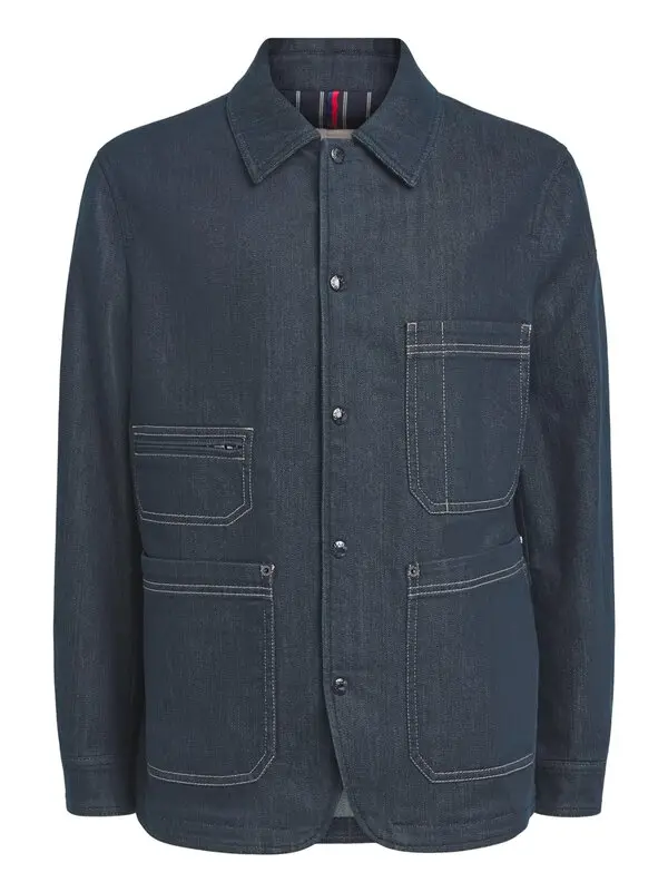 Moncler Haderu Denim Shirt Jacket - Blue