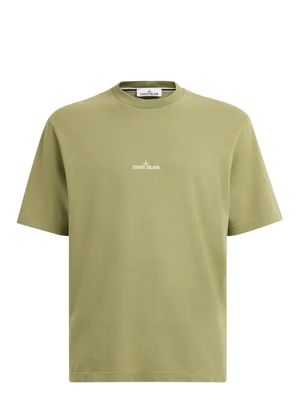 Stone Island Organic Cotton Logo T-shirt - Green