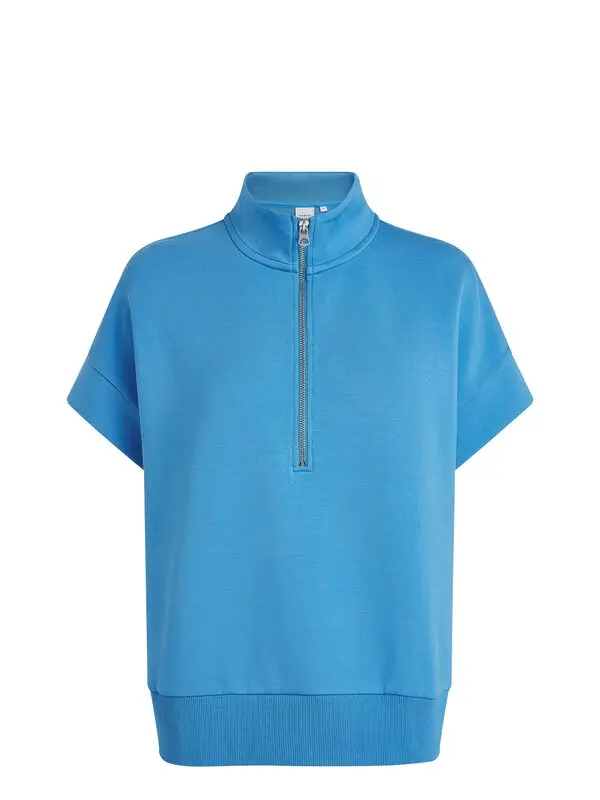 Varley Ritchie Half Zip Sweatshirt - Blue