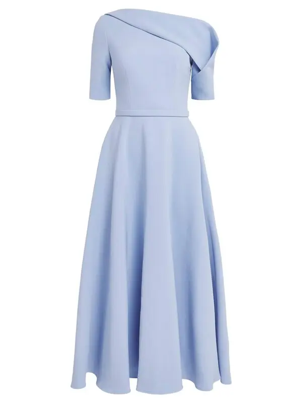 Safiyaa Asymmetric Melinda Midi Dress - Ivory