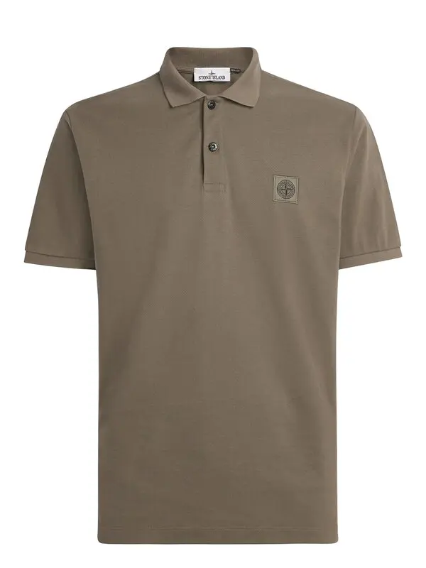 Stone Island Organic Cotton Ghost Polo Shirt - Green