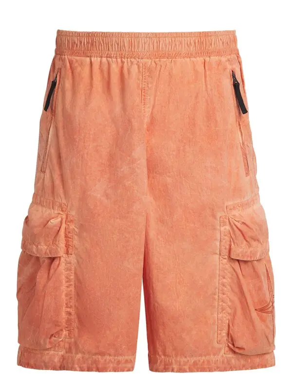 Stone Island Nylon Cargo Shorts - Orange