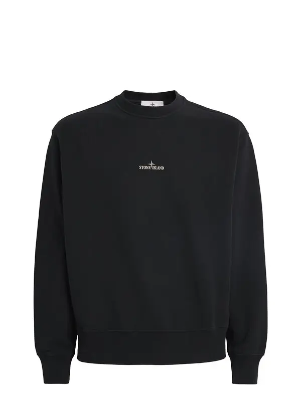 Stone Island Oversized Desert Print Sweatshirt - Black