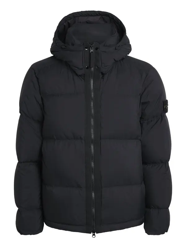 Stone Island Ripstop Down-padded Coat - Black