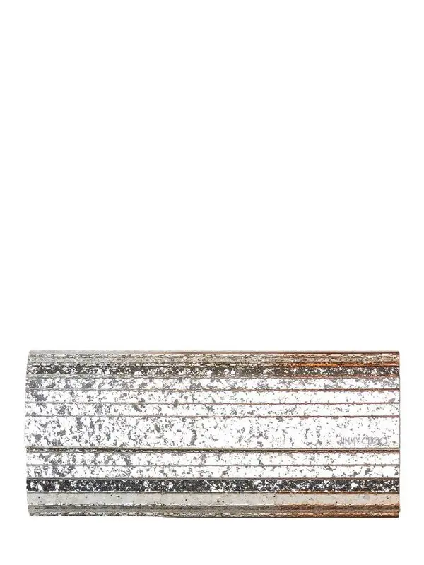 JIMMY CHOO Sweetie Glitter Chain-linked Clutch Bag - White