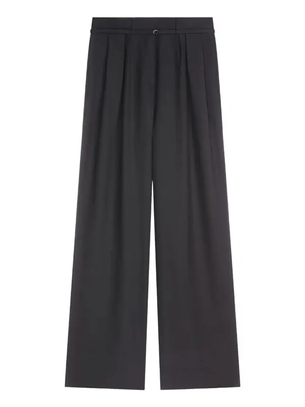 Dries Van Noten Belted Pleated Trousers - Black