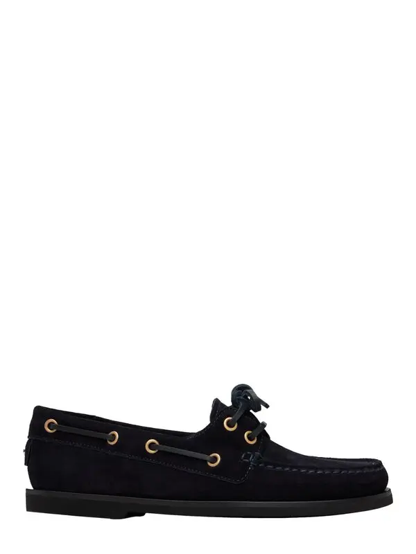 GIANVITO ROSSI Vandée Boat Shoes - Blue