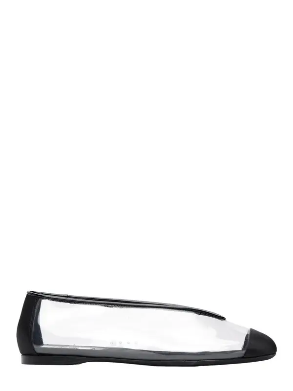 Moschino Pvc Ballet Flats - Black