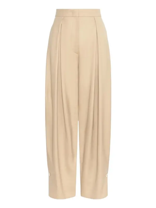 Sportmax Pleated Casual Pants - Beige