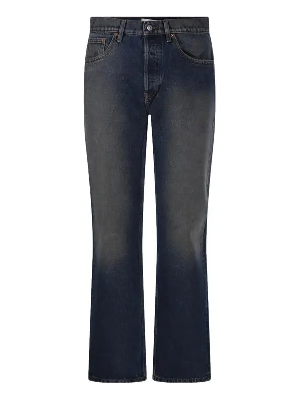 GOLDEN GOOSE Faded Straight-leg Jeans - Blue
